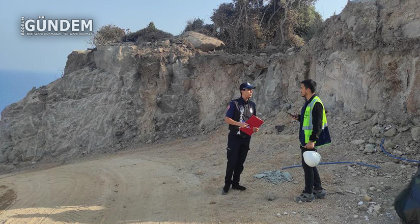 İnşaat ruhsatı almadan inşaata başladılar - Bodrum Gündem