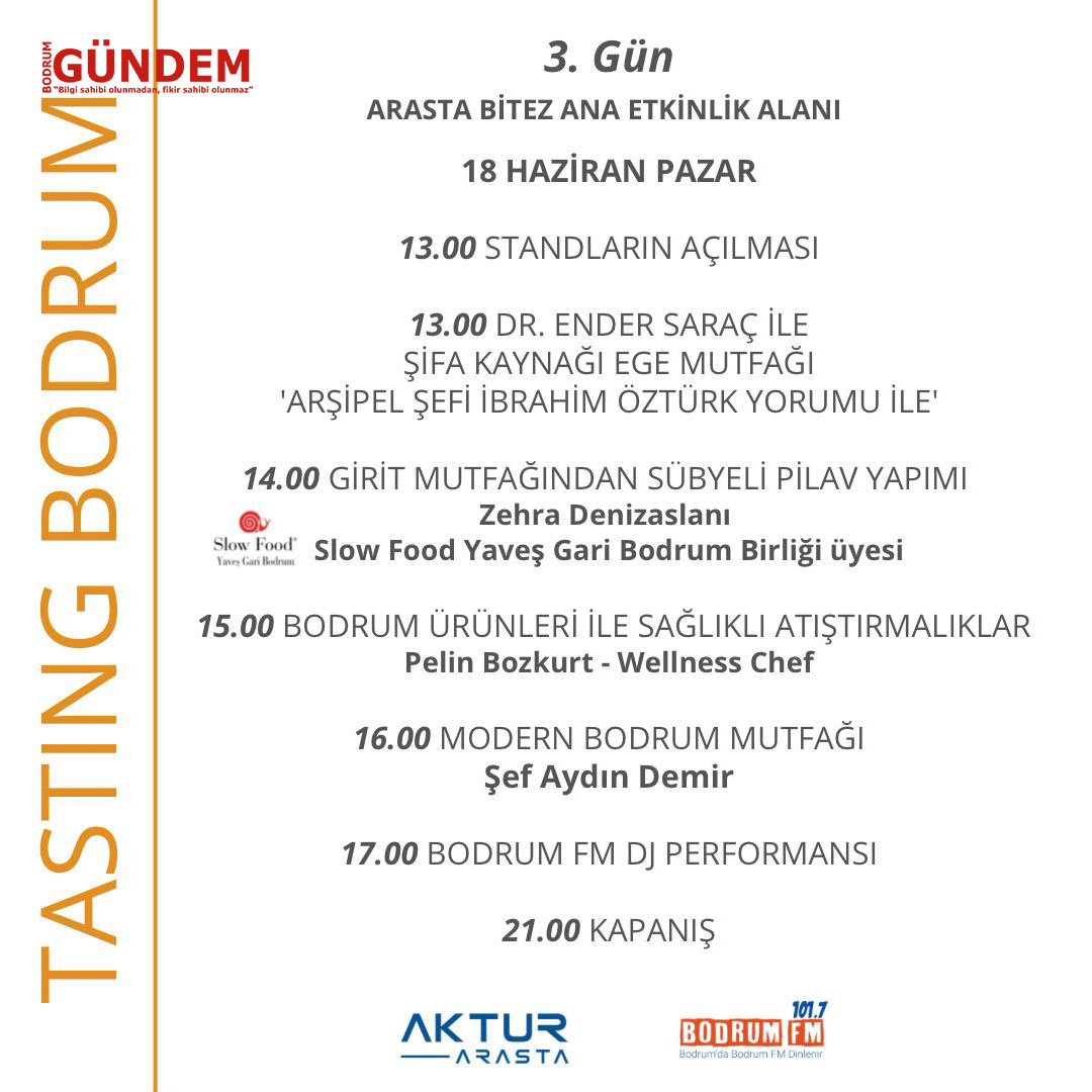 Tasting Bodrum 16 Haziran’da - Bodrum Gündem